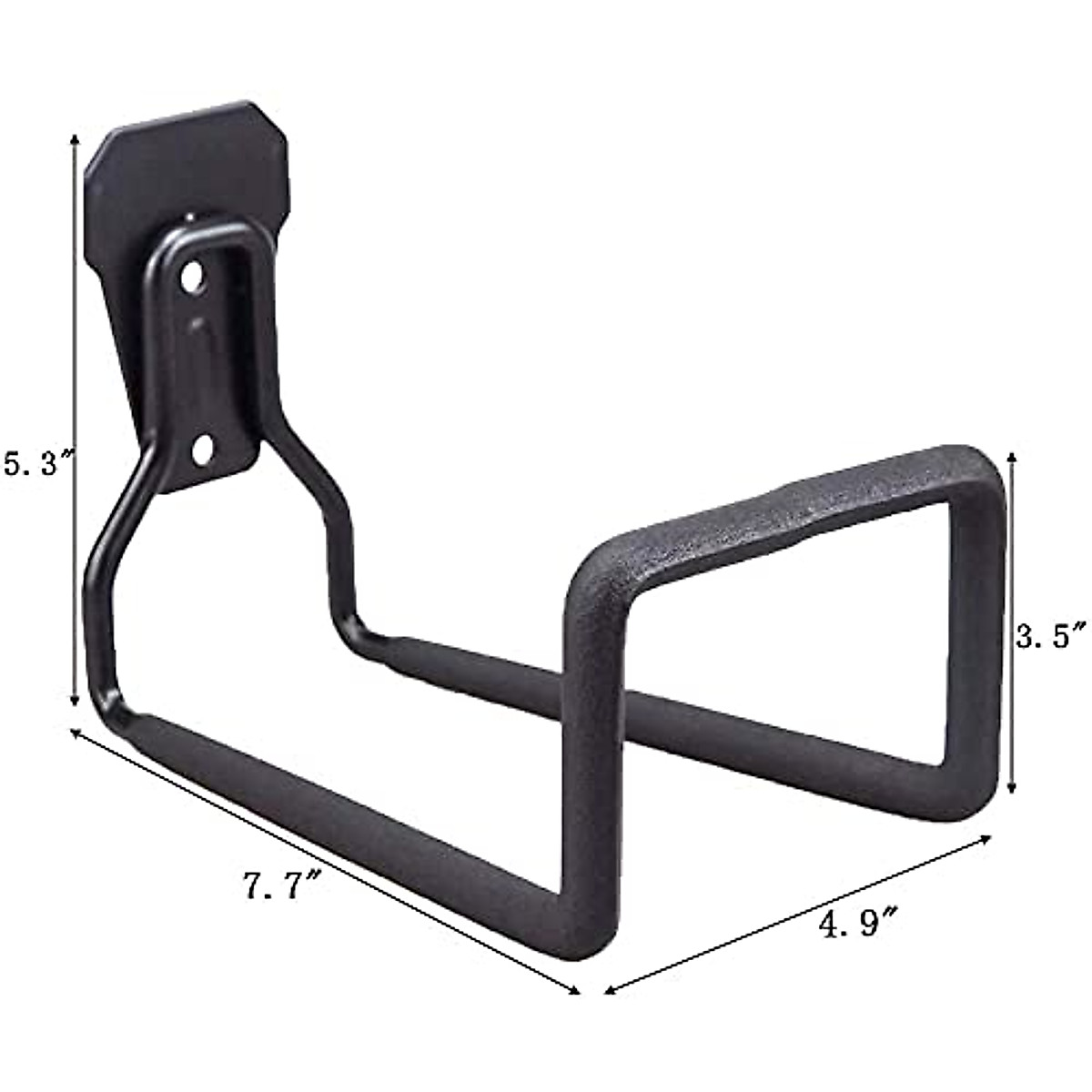 AIKEXIAN 2 Pack Garden Hose Holder, Tough Metal Wall Mount Hose Hook Hanger, Garage Hook, Heavy Duty Tube Hose Stand for Outside Yard