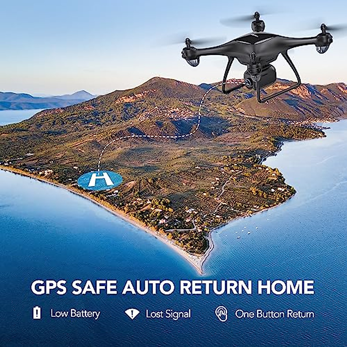 TOMZON P5G Drones with Camera for Adults 4K, FPV GPS Camera Drone 5G WiFi Transmission for Beginner, Auto Return Home, Follow Me, Custom Flight Path, Under 249g, 36 Mins Long Flight with Carrying Bag