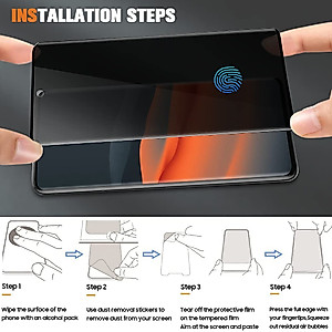 [1+2 Pack] Privacy Screen Protector and Camera Lens Protector for Samsung Galaxy S21 Ultra, Anti-spy,Support Fingerprint Unlocking,Full Coverage,9H Hardness for Samsung Galaxy S21 Ultra 5G(6.8 Inch)