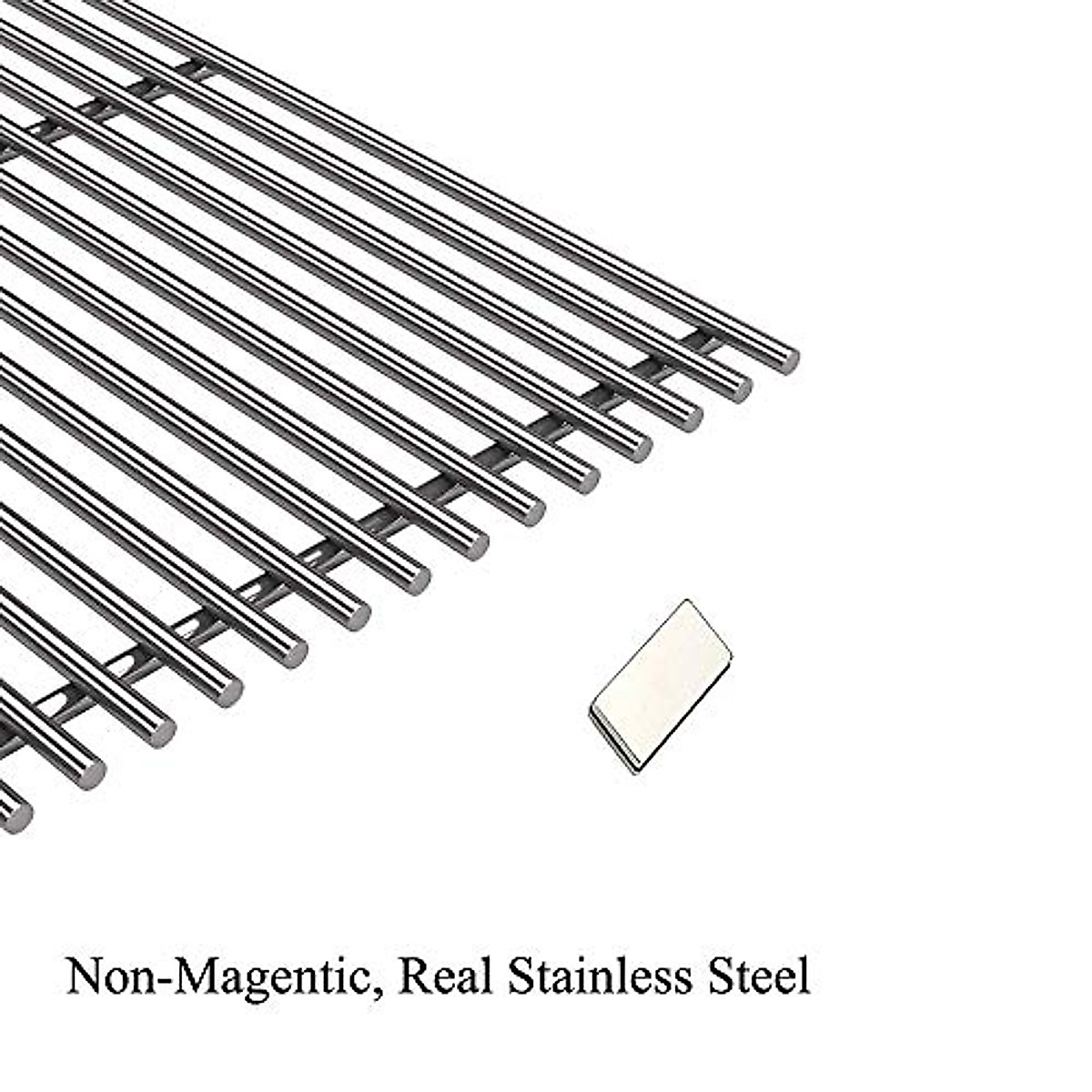 Htanch SD63246018 (3-Pack) 17" Stainless Steel Cooking Grates for Charbroil Professional, Signature and Commercial Series Tru-Infrared 3 Burner Models 466242515 466242516 463367016 463242516