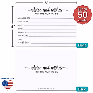 321Done Baby Shower Bundle: Diaper Raffle and Advice for Mom-to-Be - White