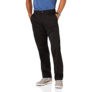 Amazon Essentials Men's Classic-Fit Stretch Golf Pant (Available in Big & Tall), Black, 38W x 32L