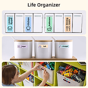 HPRT H11 Label Maker with Tapes, H11 Thermal Mini Label Printer Bluetooth Wireless for Storage, Home, Office, Classroom,Kids Items Organization Compatible with iPhone Android (5 Tapes Included)