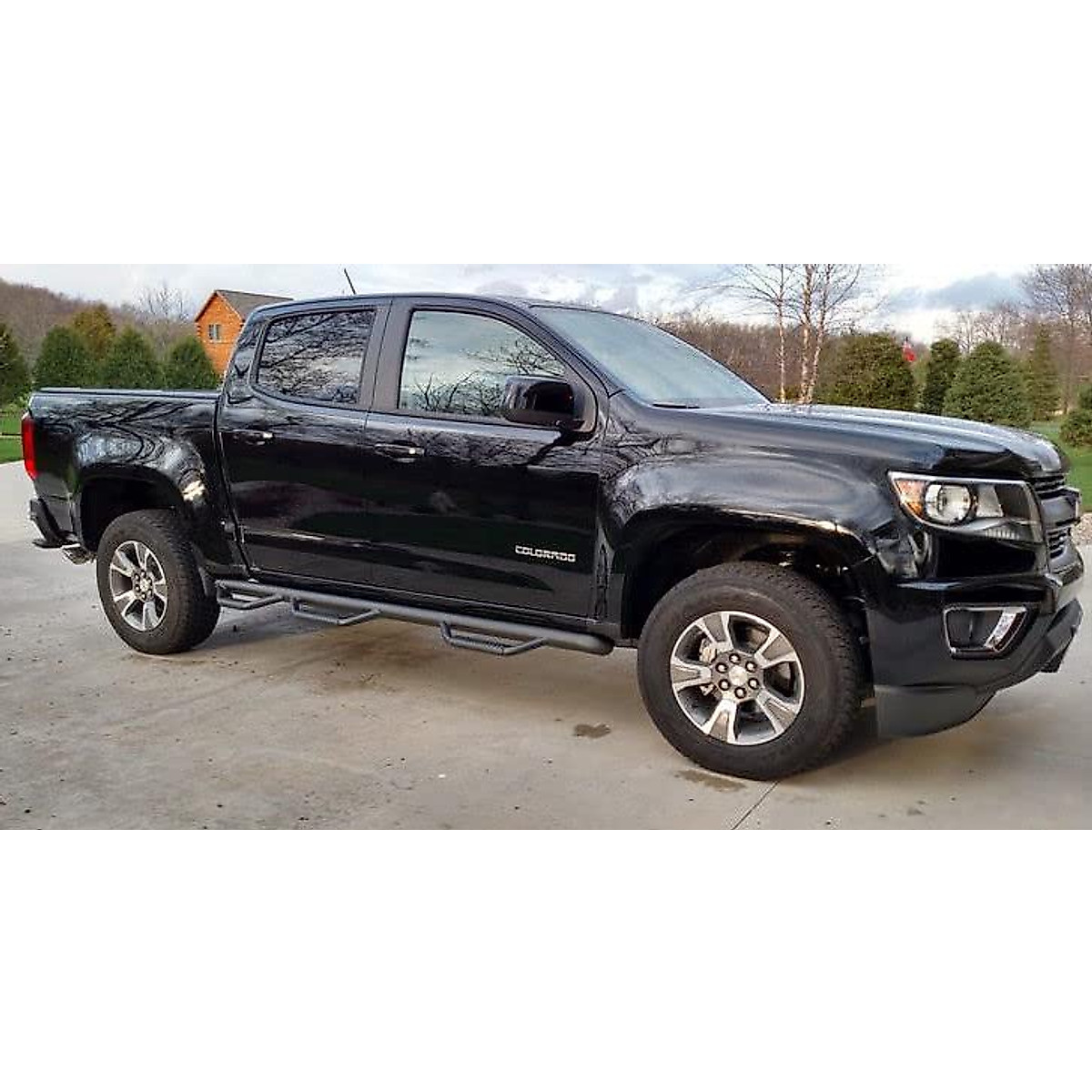 N-Fab Nerf Steps | Textured Black, Wheel-to-Wheel w/ Bed Access | D06110CC-6-TX | Fits 2006-2009 Dodge RAM 1500 / 2500 / 3500 Mega Cab 6.4' Standard Bed, SRW / DRW Gas / Diesel