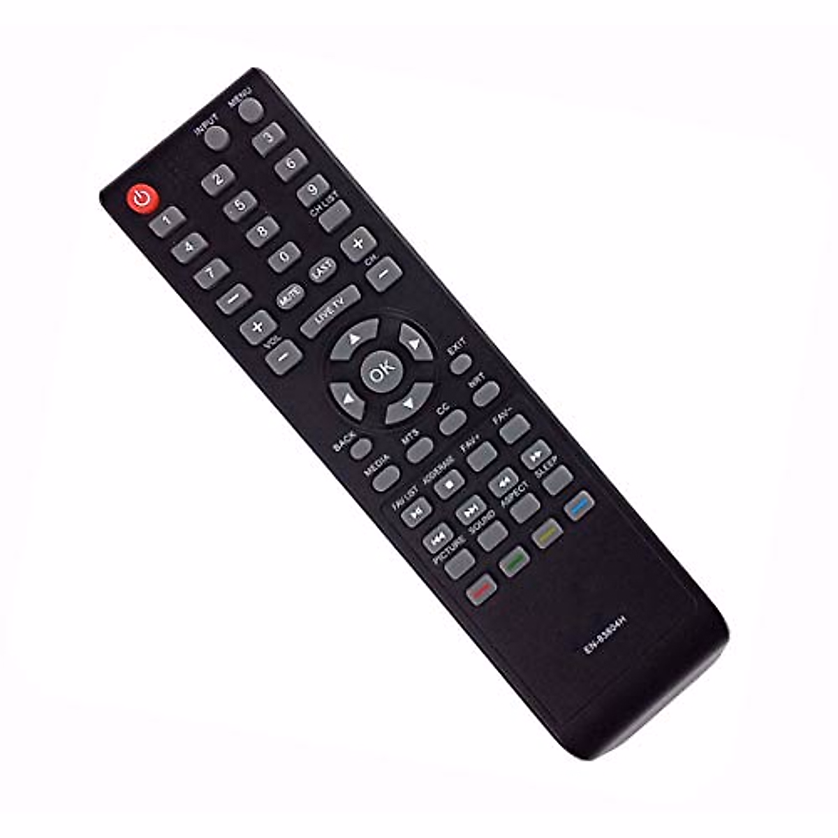 EN-83804H TV Remote Control Replaced for Hisense HD 32H3080E 32H3308 32H3D 40EU3000 40H3080E 40H3D 43H3080E 43H3D Hisense Televisions