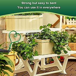 PQPB Garden Twist Ties Soft Reusable Rubber Wire Green Heavy Duty Plant Support Twine for Gardening,Office,Home (2PCS X 32.8feet, Total 65.8feet),Green ,Rubber Plant Ties Green 65.6ft(PQ10)