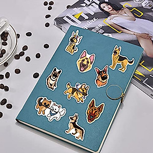 German Shepherd Dog Stickers 100 Pcs Vinyl Stickers for Water Bottles Laptops Phone Skateboard Funny Pet Dogs Decals for Kids Teens Adults (German Shepherd)