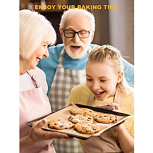 SMARTAKE 400 Pcs Parchment Paper Baking Sheets, 12x16 Inches Non-Stick Precut Baking Parchment, for Baking Grilling Air Fryer Steaming Bread Cup Cake Cookie and More (Unbleached)