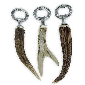 Handcrafted Deer Antler Bottle Opener - Unique & Rustic Bar Accessory for Beer Enthusiasts and Nature Lovers