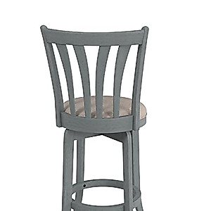 Hillsdale Furniture Hillsdale Savana Swivel Counter Stool, Blue