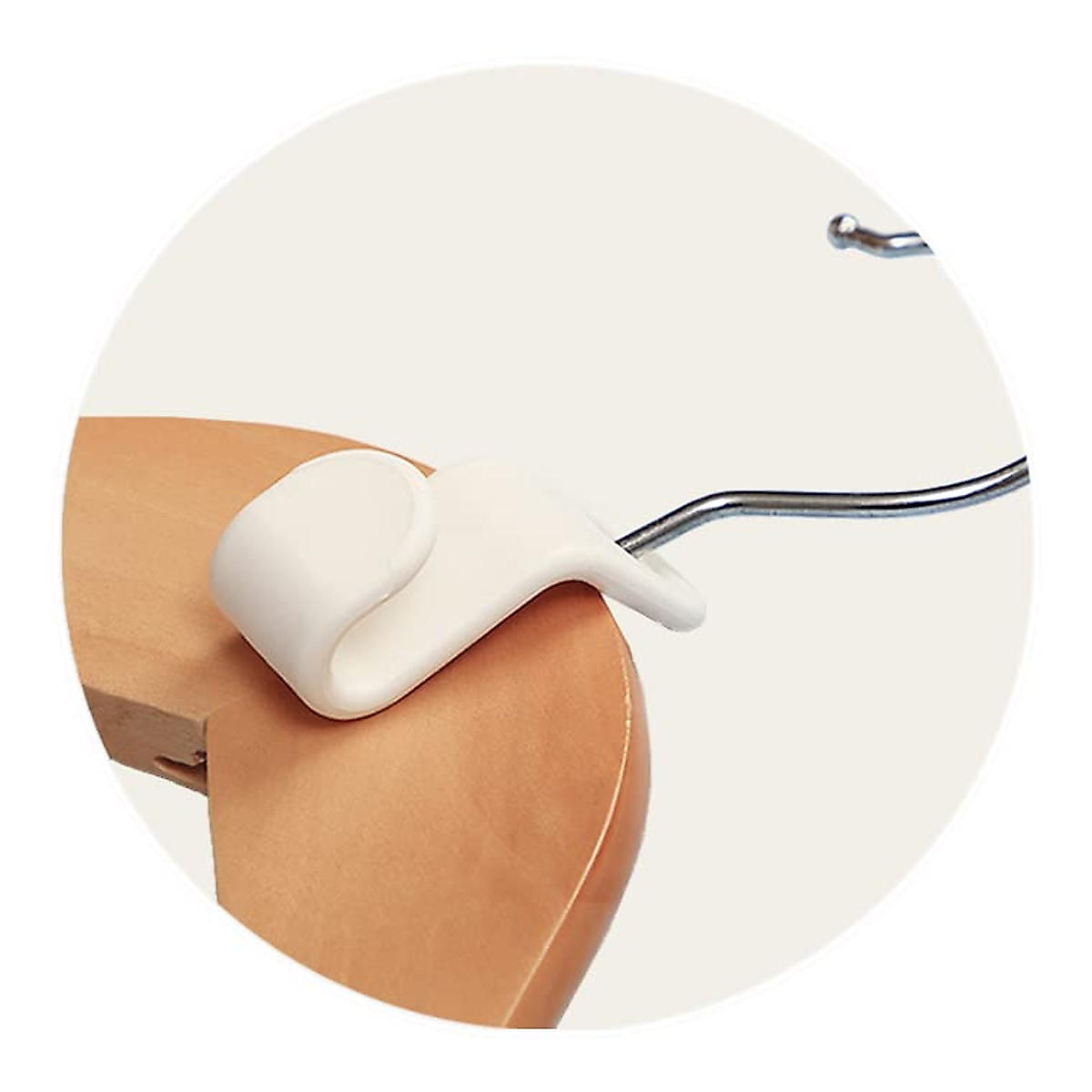 100PCS Clothes Hanger Connector Hooks, Space Saving Clothes Hanger Connector, Hanger connectors for Plastic Hangers, Clothes Hanger Connecting Hooks（White）. (Green)