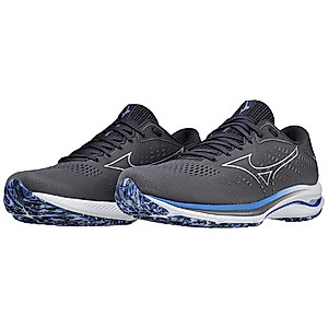 Mizuno Men's Wave Rider 25 | Neutral Support Running Shoe |Eco Friendly Materials | Obsidian | US 10