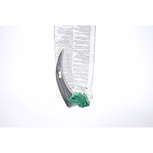 Vyaire Medical Greenlight Laryngoscope Blade, Stainless Steel, Size 2, Single Patient, ISO Standard, Case of 20, 4602