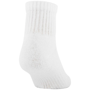 Gildan Men's Active Cotton Ankle Socks, 10-Pairs, White, Shoe Size: 6-12