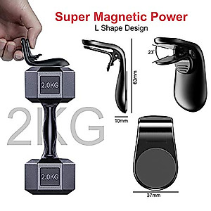 Universal Magnetic Car Phone Holder - Car Phone Holder Magnetic Air Vent -Dashboard Clip Magnet Mobile Phone Stand Mount for Car Phone