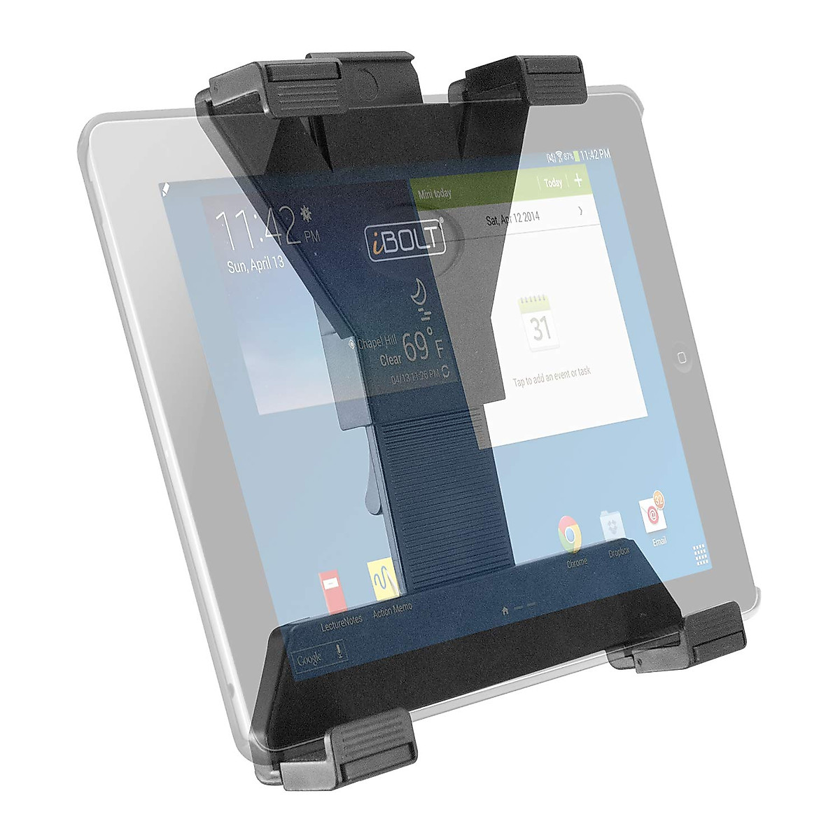 iBOLT TabDock Tablet Holder Bulk Replacement Part- Fits 7 to 10 inch Tablets and All Industry Standard 4 Prong adapters (21110)