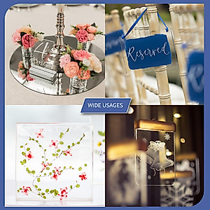 12 Pack 8" x 12" Clear Acrylic Sheets 1.8mm Thick Transparent Cast Plexiglass Plastic Sheets Clear Plastic Acrylic Boards Panel Glass Replacement for DIY Display Projects, Craft, Sign, Photo Frame