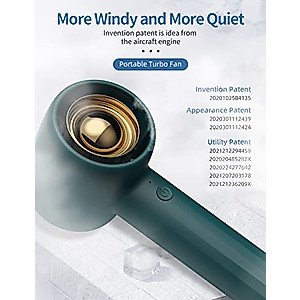 KENSUKA Portable Handheld Fan with Aromatherapy HA1, Personal USB Rechargeable Mini Turbo Fan with 3 Speed Adjustable and Desk Base, Pocket Hand Fans for Women, Travel, Makeup, Outdoor, Indoor.