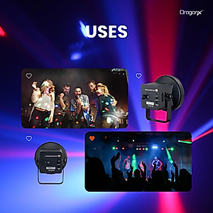 DragonX Mushroom RGB Party Light – Dynamic LED Disco Ball Light for Home and Party Ambience, DJ light and Club Lighting, Christmas Decoration