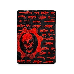 Gears of War Crimson Omen Guns Lightweight Fleece Throw Blanket | Super Soft Plush Blanket, Cozy Bedding Cover for Sofa and Couch, Room Essentials | Video Game Gifts and Collectibles | 50 x 60 Inches