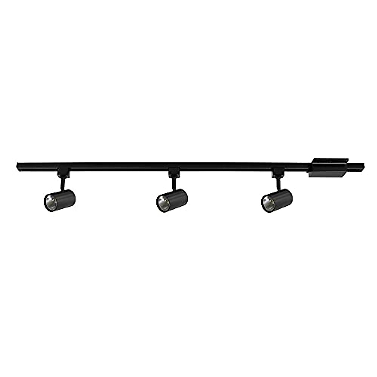 Mini Cylinder 44 in. Black Integrated LED Linear Track Lighting Kit