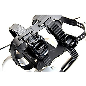 Xtrempro Snowshoes Snow Terrain Lightweight Ergonomic Design Lightweight Aluminum Alloy with 13 Point Crampons 120/160/210/300 lbs. Capacity- 21"/25"/30”/36" (Black, 25)