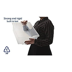 Gratnells Deep F2 Storage Tray, Pack of 6, Heavy Duty School, Industrial & Utility Storage Bins, 12.3" x 16.8" x 5.9" (Translucent)