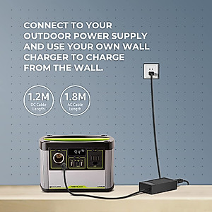 HKY 15.3V 3A AC Adapter for Goal Zero Yeti 150 Portable Power Station,Sherpa 100/100AC/50 Power Bank Solar Generator PN: 22004, 98052 Replacement Model UT60-153300-02 UT42-150150-E2 Power Supply Cord