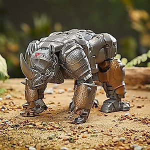 Transformers Toys Rise of The Beasts Movie, Smash Changer Rhinox Converting Action Figure for Ages 6 and up, 9-inch