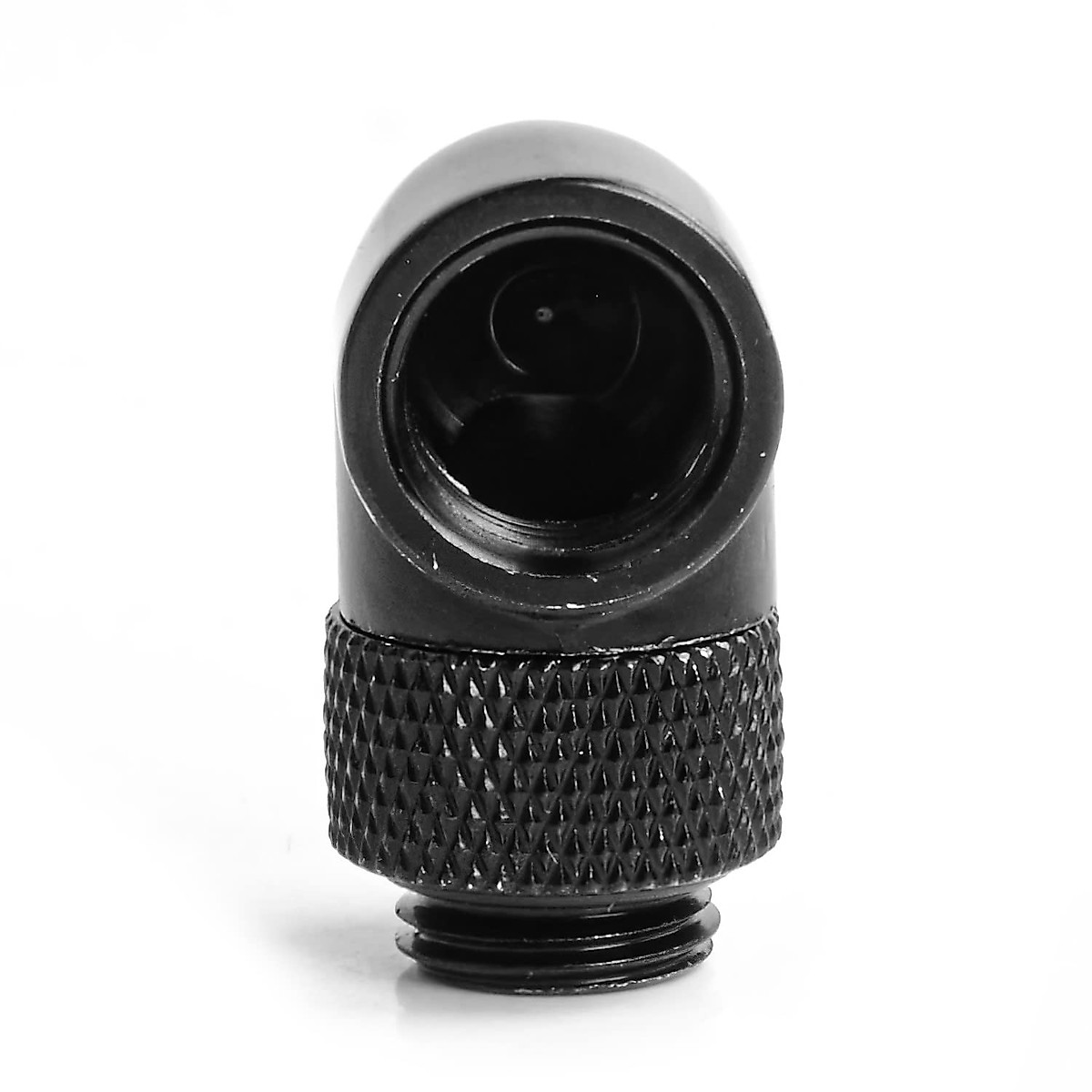 Dracaena 6 pack G1/4" thread Male to Female Extender Fitting, 90° Rotary Fitting Adapter Connector for Computer Water Cooling System, Black