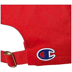 Champion unisex adult Ameritage Dad Adjustable Cap, Red, One Size US