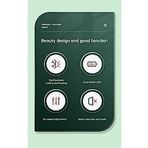 NISSHINSELFIE Portable Neck Fan,Neck heater and cooler Rechargeable Smart Constant Temperature Silent,3 seconds to heat or cool,Free Adjustment Personal Cooling,Available in all seasons (Black) LB02