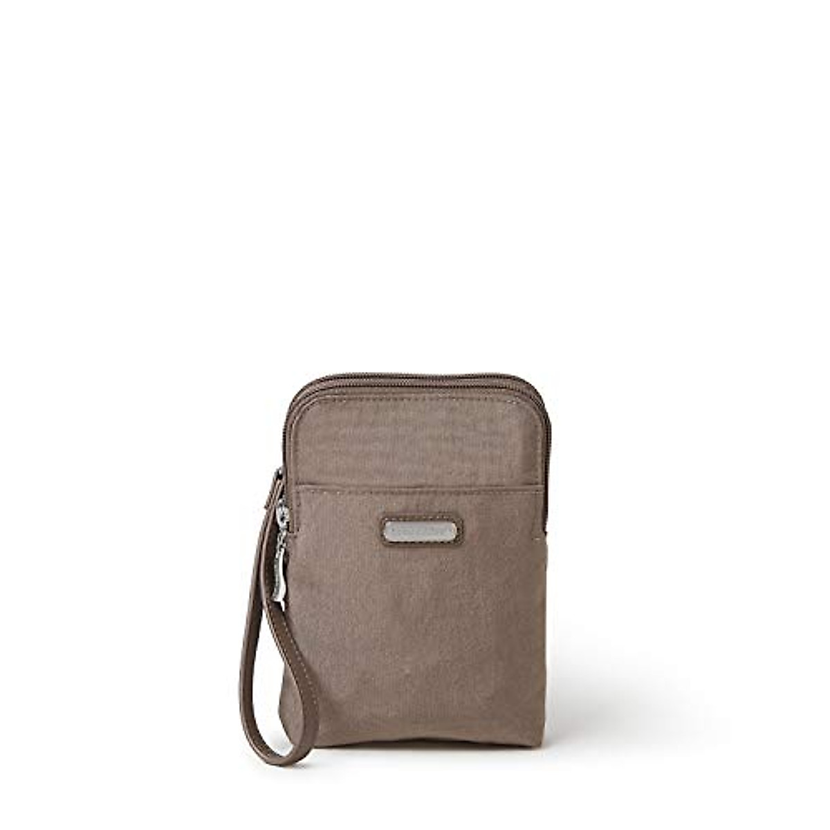 Baggallini Womens - Small Travel Bag With Blocking Sleeves Water-resistant Lightweight Mini Purse Take Two RFID Bryant Crossbody, Portobello Shimmer