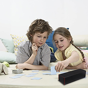 1Pc Card Toploader Storage Trading Cards Holding Box for 400+ Cards Top Loader Storage Boxes for Magic Cards Baseball Cards Trading Cards Card Sleeve Top Loader Collector Case Organizer Containers,Red