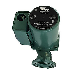 Taco 007 BF5-J Circulating Pump with Bronze Cartridge for longer life then standard 007-F5