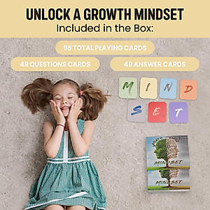 Thought-Spot: Growth/Fixed Mindset Card Game: Cultivates Coping & Social Skills; Develops Resilience; Reduces Meltdowns/Stress; Affirmation Cards; Autism-Friendly; Mindfulness; CBT; Ages 8+