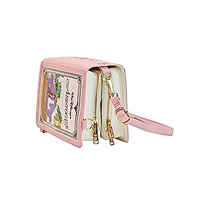 Loungefly Disney Convertible Crossbody Bag The Aristocats Classic Book Pink One Size
