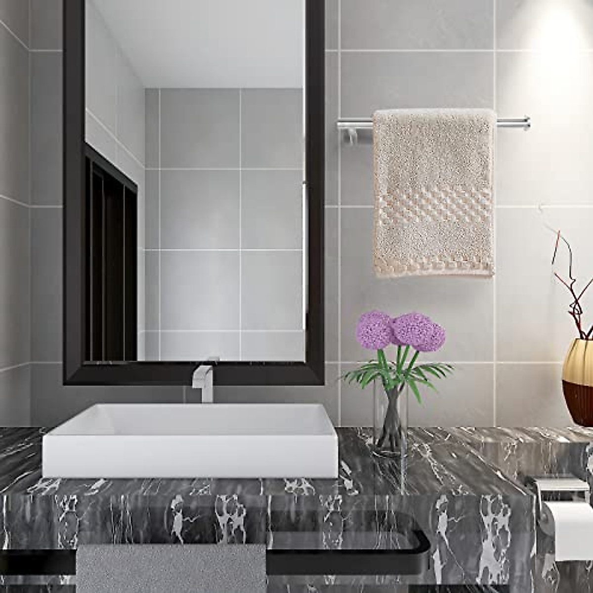 Elyum Paper Towel Holder Under Kitchen Cabinet Self Adhesive or Drilling, Spliceable Paper Towel Holder Wall Mount Sturdy and Durable Stainless Steel Towel Roll Rack for Bathroom(13 Inch, Silver)