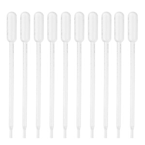 PATIKIL 0.3ml Pipettes Dropper, 120pcs Plastic Pipettes Disposable Pipette Transfer Pipette Calibrated Plastic Eye Dropper with Scale for Science Laboratory Resin DIY Crafts Art Makeup Oil