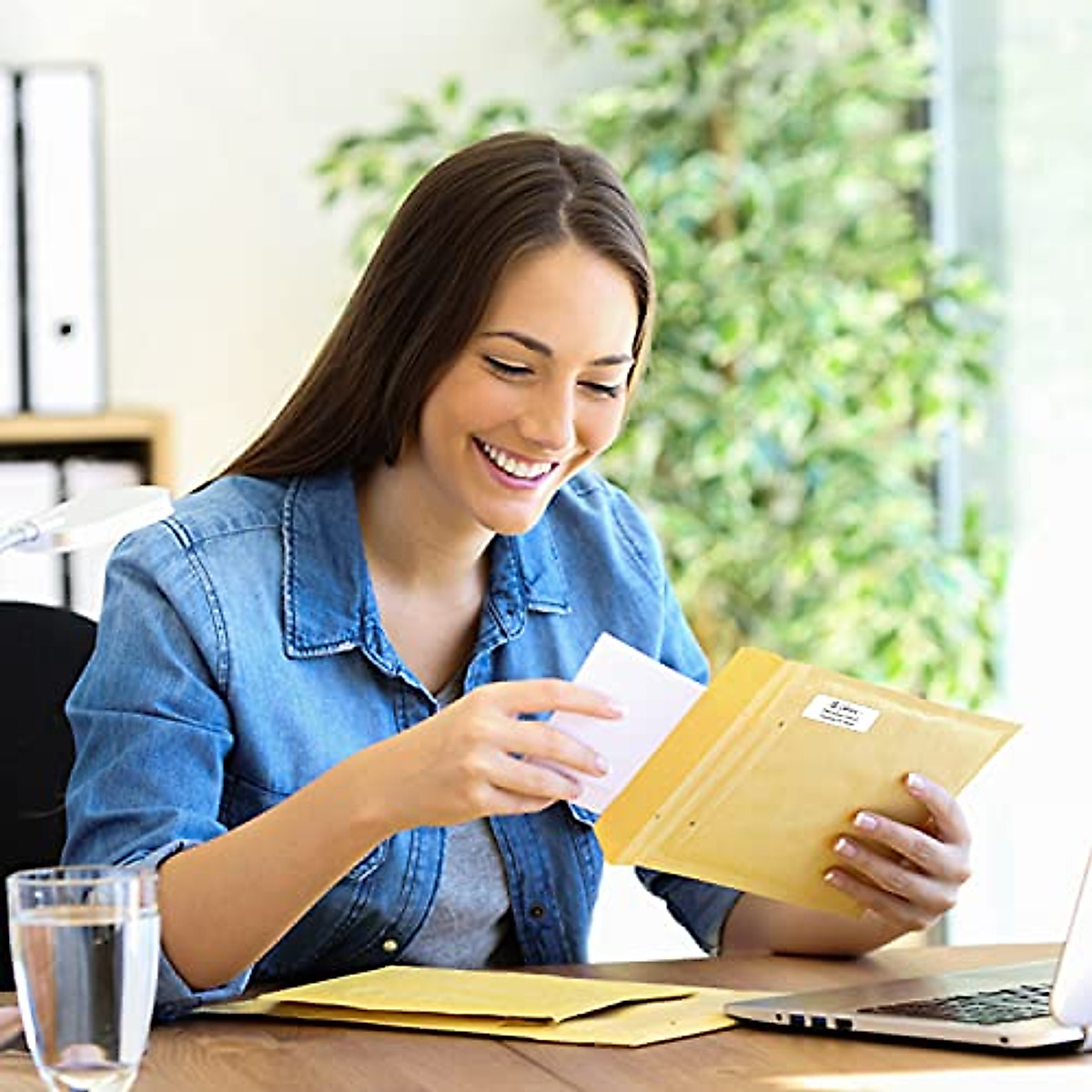 Personalized Return Address Labels Simple - Set of 240 Elegant Custom Mailing Labels for Envelopes, Self Adhesive Flat Sheet Rectangle Personalized Name Stickers (White)