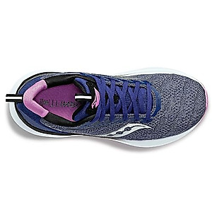 Saucony Echelon 9, Running Shoe Womens, Indigo/Grape, 8.5