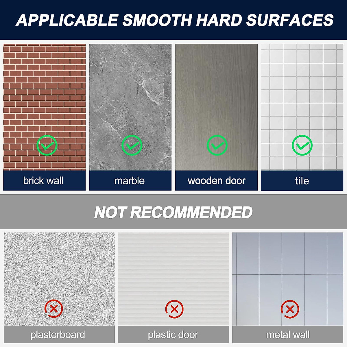 ZDFRBJGㅤㅤㅤㅤ Adhesive Wall Hooks Premium Stainless Steel Waterproof Bathroom Hook Shower Strong Metal Adhesive Hooks, Towel Hook Kitchen Utensils Office Home Matte Black (6 Pcs Set) 1