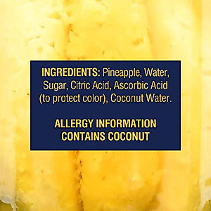 Member's Mark Pineapple Spears in Coconut Water (42 Ounce), 2.6 Pound (Pack of 1)