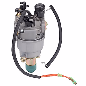Harbot 5500 Carburetor for Wen Power Pro 56551 56680 56682 5500 6800 7000E 9000E R390 389CC 390CC 13HP Generator with Fuel Shutoff valve Line Gasket Wen Power Pro 5500 Generator Carburetor