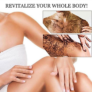 DISAAR BEAUTY Arabica Coffee Body Scrub Remove Dirt Aging Cuticles Reduce Cellulite Refine Pores Nourish Moisturize Skin 200ml/6.76fl.oz