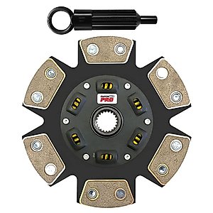 ClutchMaxPRO Performance Stage 3 Clutch Disc Plate with Alignment Tool Compatible with 1987-1992 Toyota Supra Turbo 3.0L 7M-GTE 5-speed R154 MK3 (CPLC56024R3DEAT-16063-ST3)