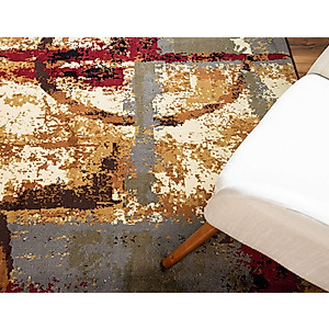 Unique Loom Barista Collection Area Rug - Catuai (2' 2" x 3' 1" Rectangle, Multi/ Brown)