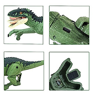 RC Dinosaur Toys for Kids,Electronic Robot Remote Control Dinosaurs Toy with Light Up & Growling Sounds & Walking,Dinosaur Robot Toy Birthday Gift for 3 4 5 6 Ages Boys Girls