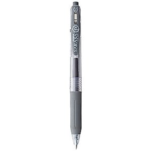 Zebra Sarasa Clip Pen 0.5 mm, Gray (JJ15-GR)