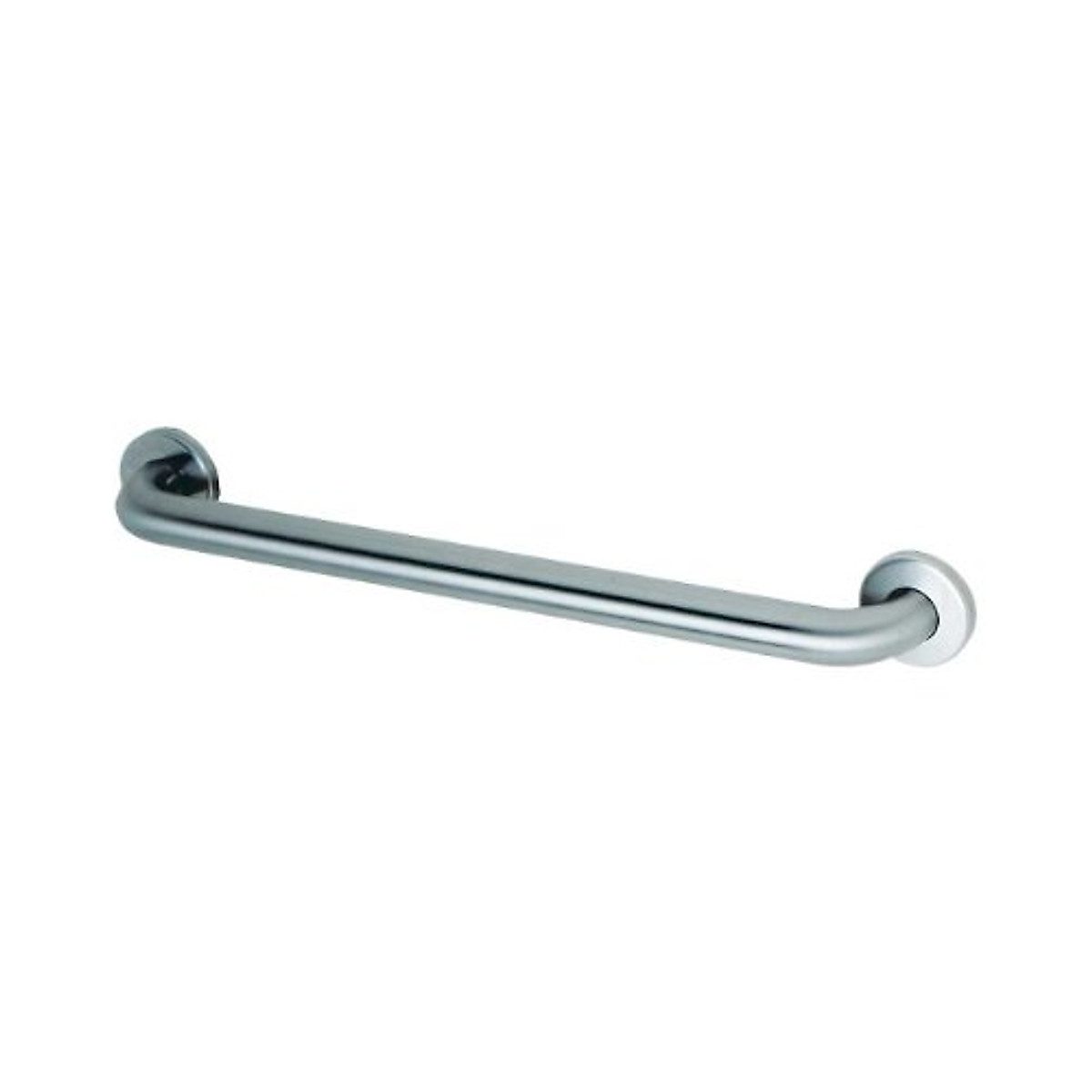 Bobrick 6806.99x18 304 Stainless Steel Straight Grab Bar with Concealed Mounting Snap Flange, Peened Gripping Surface Satin Finish, 1-1/2" Diameter x 18" Length